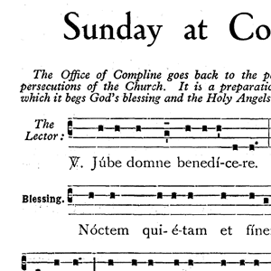 PDF Download • “Compline for Sunday”