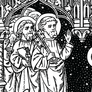 Catholic Line Art, Black and White • Installment #50