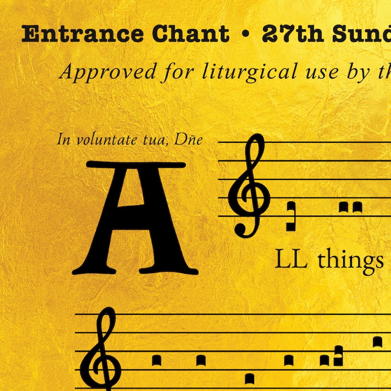 PDF Download • “Entrance Chant in English” for the 27th Sunday in ...